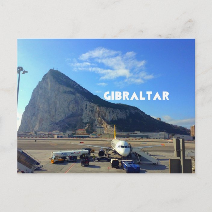 Rock of Gibraltar Airport Postcard | Zazzle.com