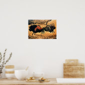Rock painting of bison, c.17000 BC Poster | Zazzle