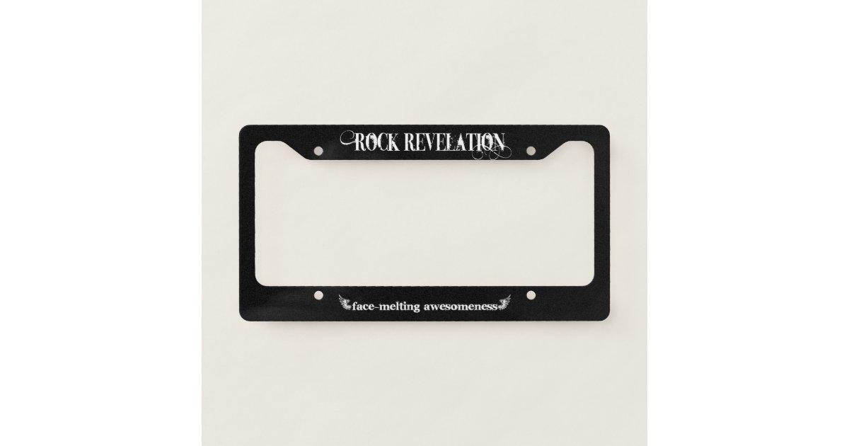 Rock Rev License Plate Frame | Zazzle