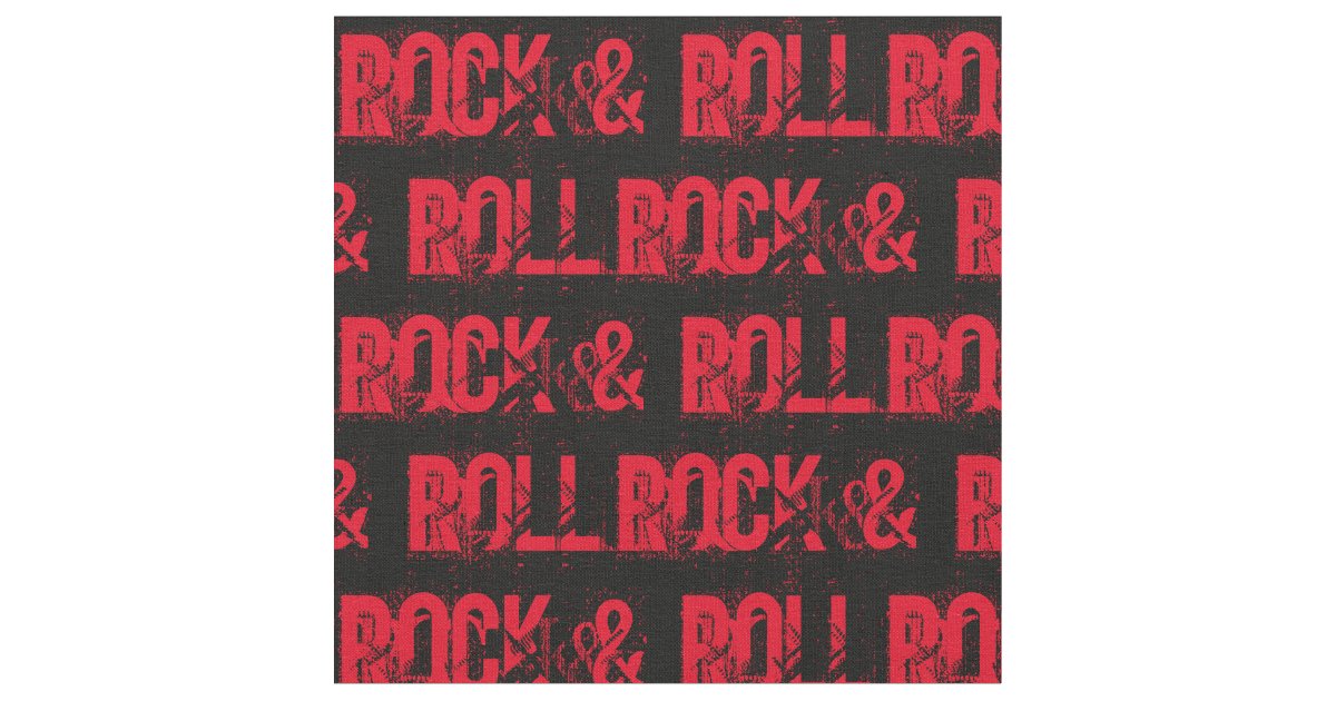 Rock & Roll Fabric | Zazzle