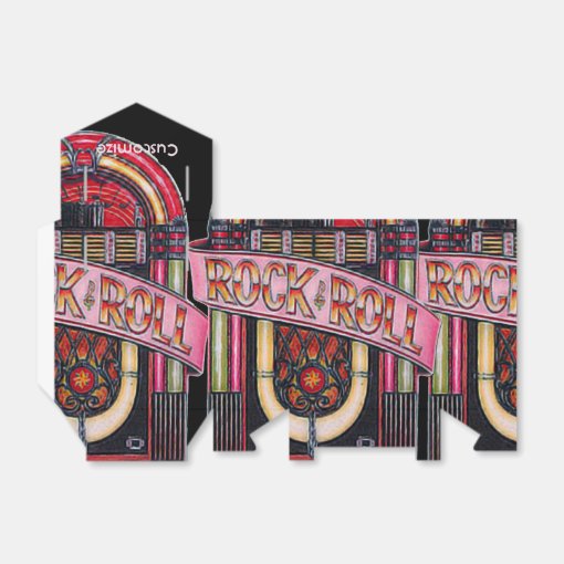 Rock & Roll Juke Box Retro Favor Box | Zazzle