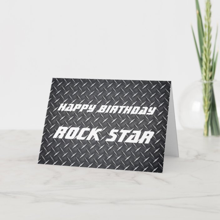 Rock Star Birthday Card | Zazzle.com