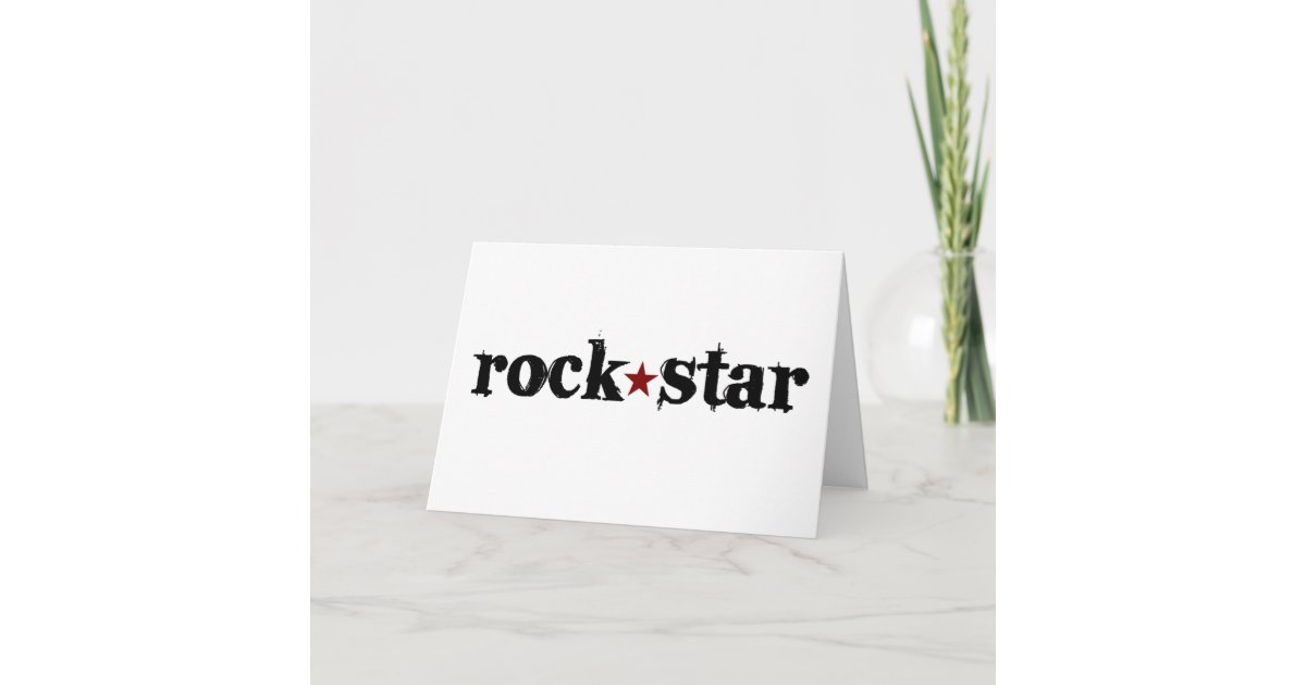 Rock Star Card | Zazzle.com