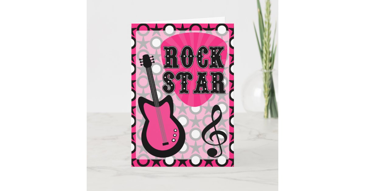 Rock Star Card | Zazzle