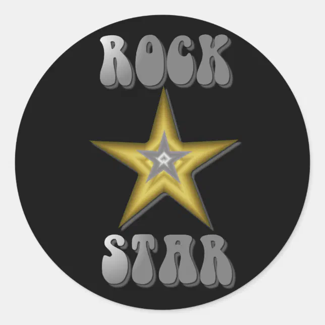 Rock Star Sticker | Zazzle