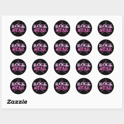 ROCK STAR stickers | Zazzle
