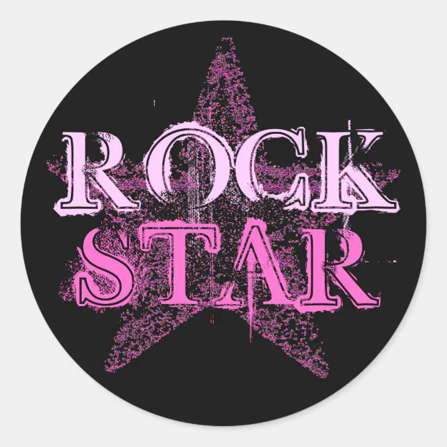 ROCK STAR stickers | Zazzle