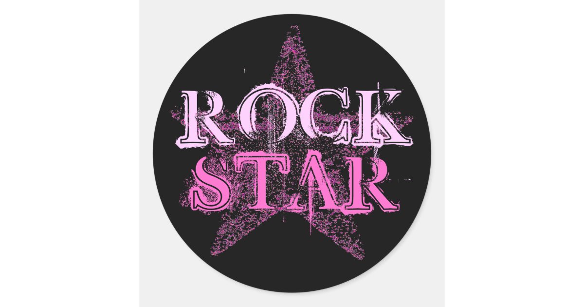 ROCK STAR stickers | Zazzle