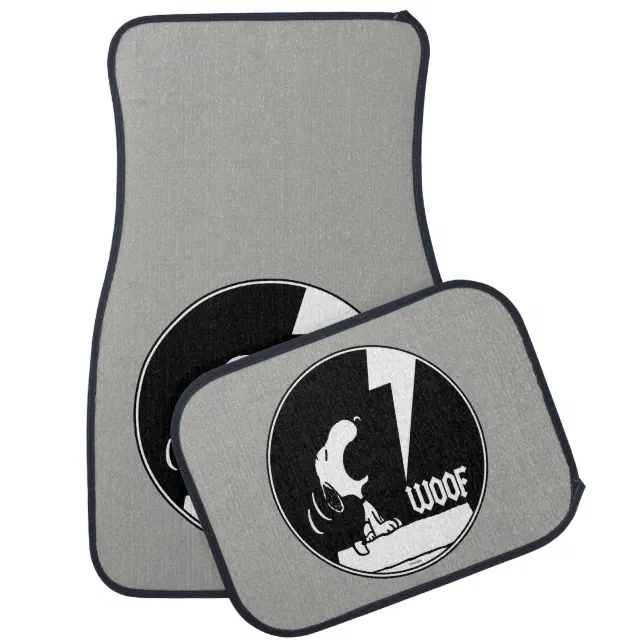 Rock Tees | Snoopy Howling Car Floor Mat | Zazzle