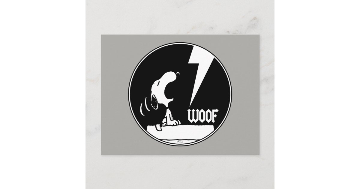 Rock Tees | Snoopy Howling Postcard | Zazzle