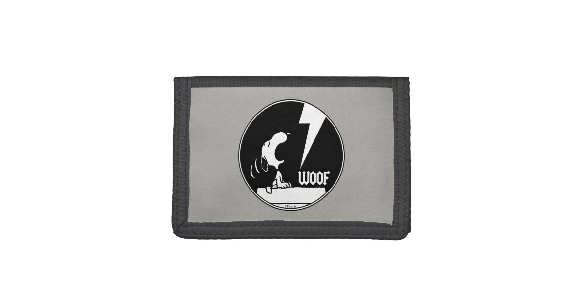 Rock Tees | Snoopy Howling Trifold Wallet | Zazzle