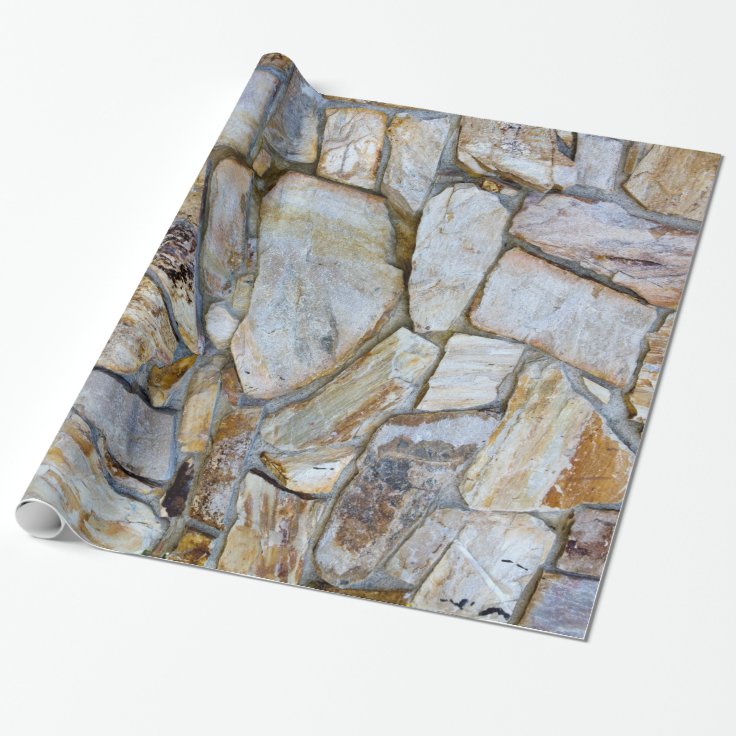 Rock Wall Texture Photo on Wrapping Paper | Zazzle