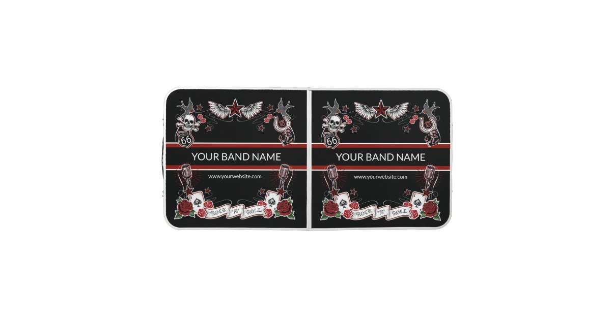Rockabilly Band Merch Table Rock & Roll Music Gig | Zazzle