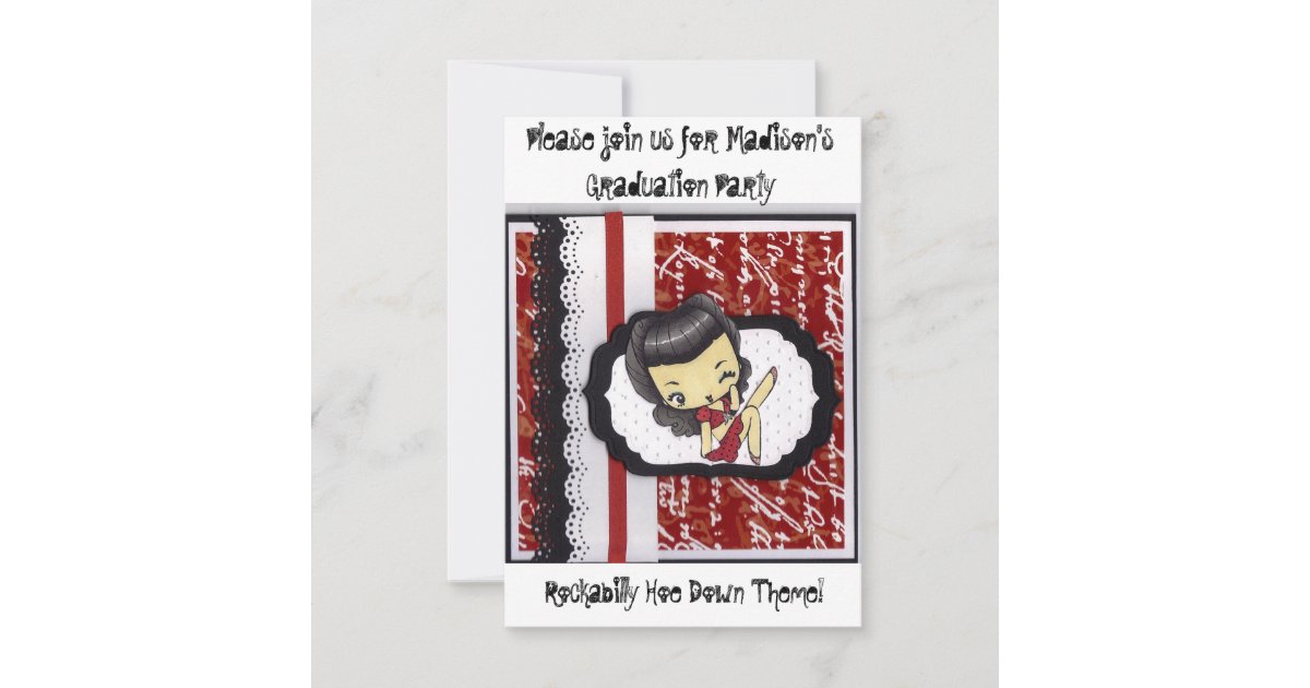 Rockabilly Hoe Down Party Invitation | Zazzle