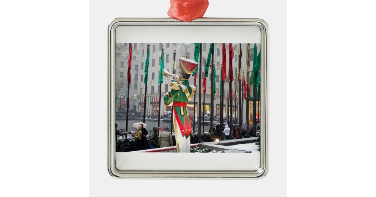 Rockefeller Center Christmas Metal Ornament | Zazzle