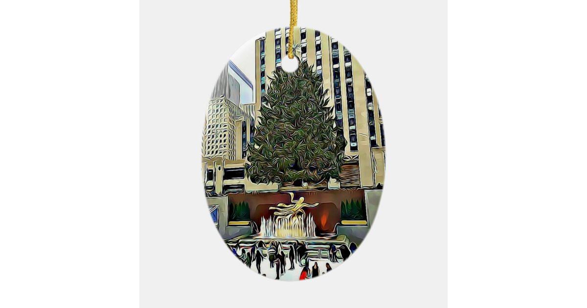Rockefeller Center Christmas Tree Ornament | Zazzle