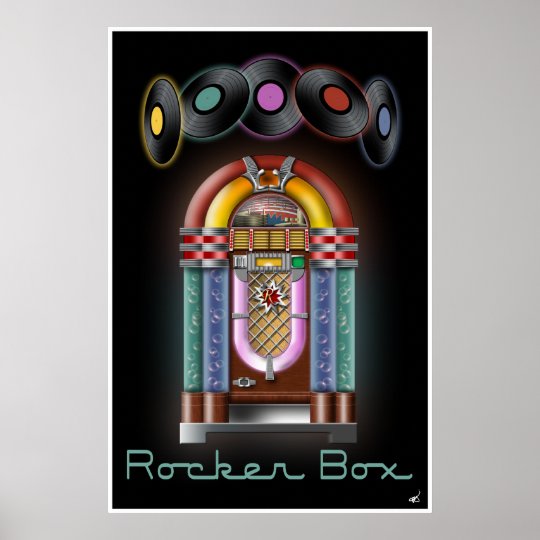 Rocker Box Jukebox Poster | Zazzle.com