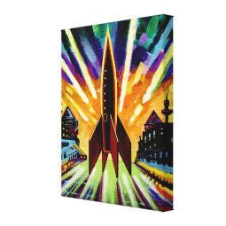 Rocket #25 canvas print | Zazzle