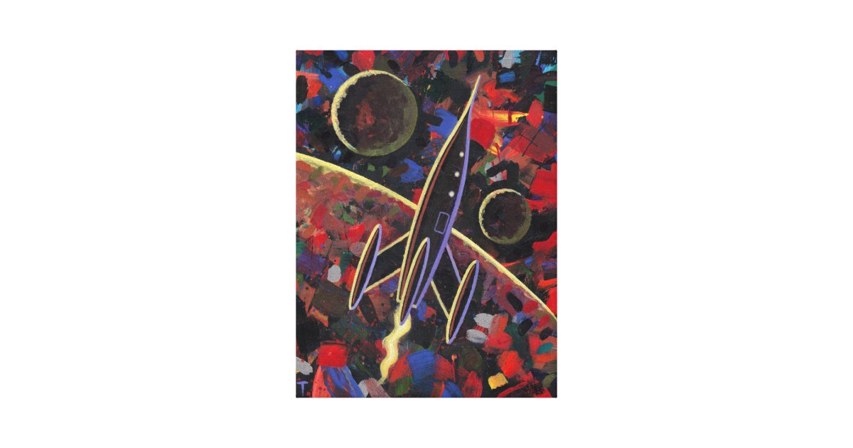 Rocket #55 canvas print | Zazzle