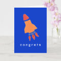 Rocket congratulations card | Zazzle