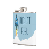 Rocket Fuel Funny Alcohol Drunk Humor Quote Hip Flask | Zazzle