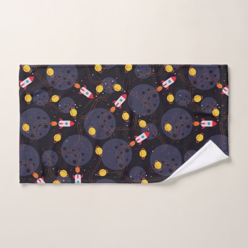 Rocket in Space Bath Towel Set | Zazzle
