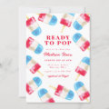 Rocket Pop Summer Patriotic Popsicle Baby Shower Invitation | Zazzle