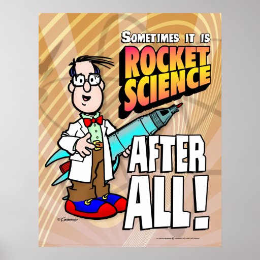 Rocket Science Poster | Zazzle