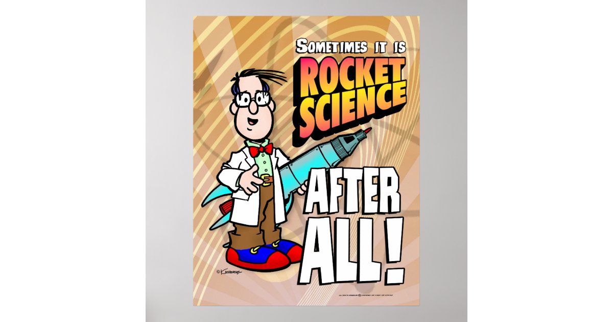 Rocket Science Poster | Zazzle