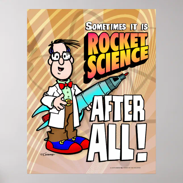 Rocket Science Poster | Zazzle