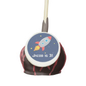 Rocket Ship Boys Birthday Space Party Treats Cake Pops | Zazzle