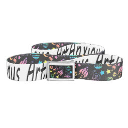 Rocket Ship in Outer Space Belt | Zazzle