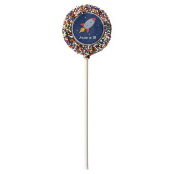 Rocket Ship, Kids Space Party Treats Chocolate Dipped Oreo Pop | Zazzle