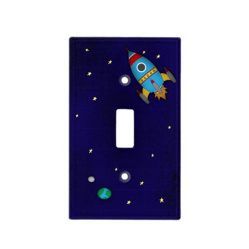 Rocket Ship Light Switch Cover | Zazzle