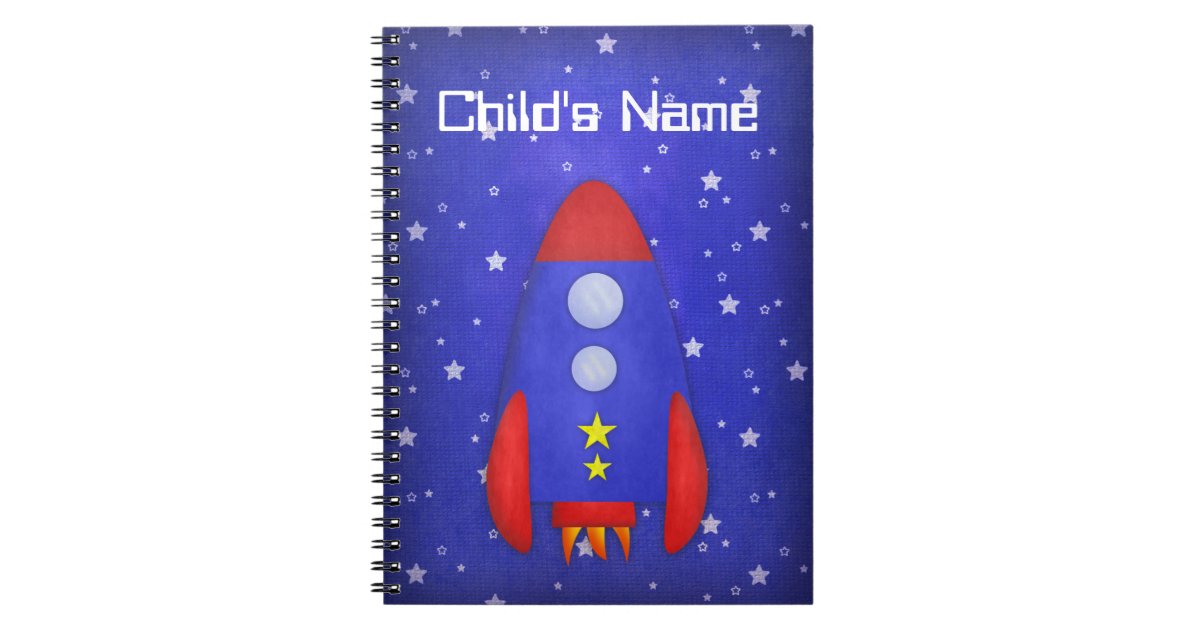 Rocket Ship Notebook | Zazzle