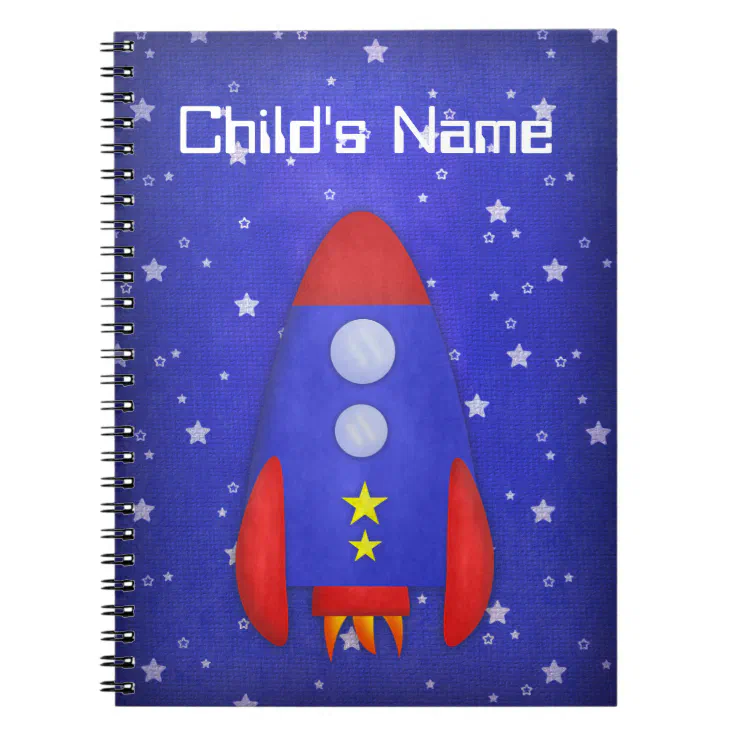 Rocket Ship Notebook | Zazzle