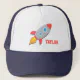 Rocket Ship, Outer Space, For Boys Trucker Hat | Zazzle