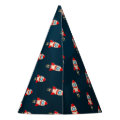 Rocket Ship Patterned Birthday Party Party Hat | Zazzle