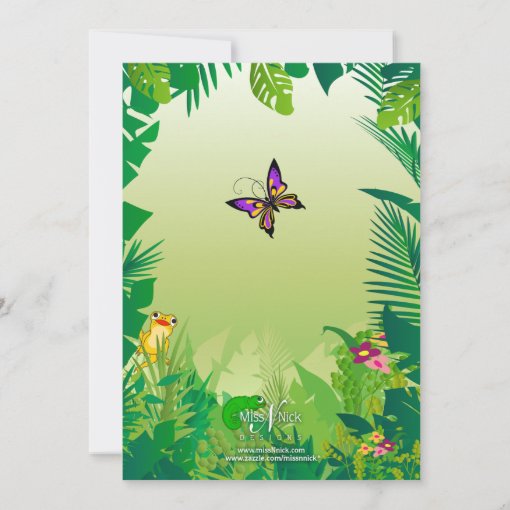 Rockin' Rainforest Birthday Invitation | Zazzle
