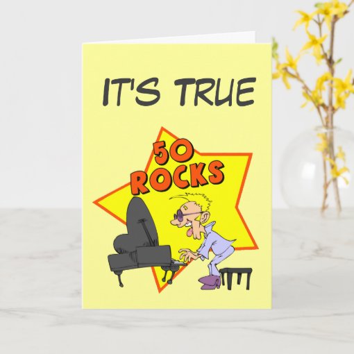 Rocking 50th Birthday Card | Zazzle