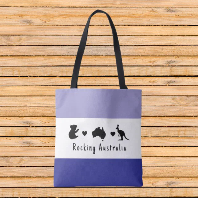 Rocking Australia Day custom message Tote Bag | Zazzle