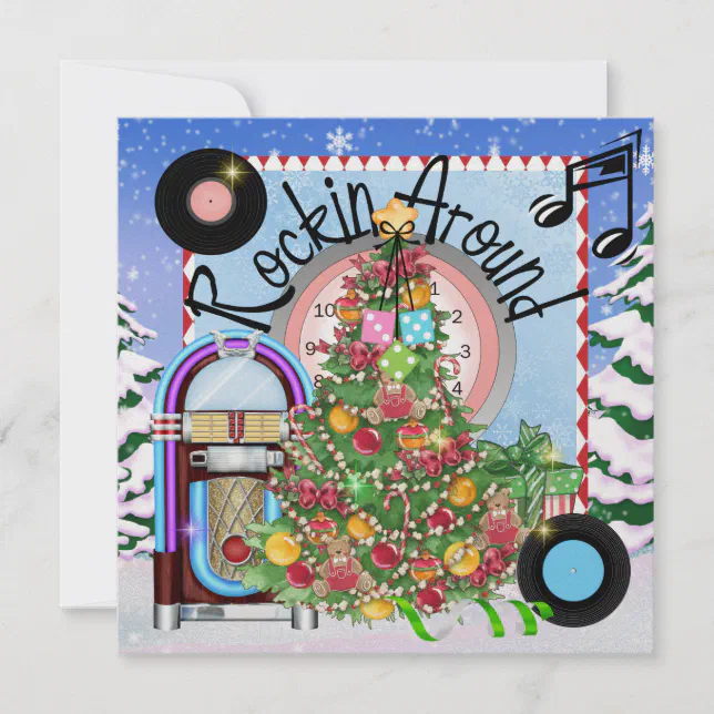 Rocking Christmas Party - SRF Invitation | Zazzle