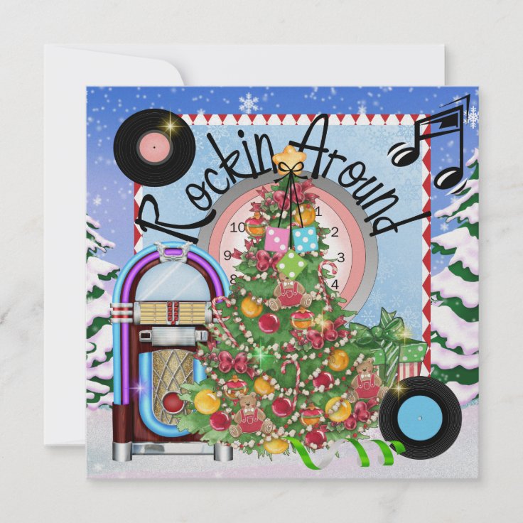 Rocking Christmas Party - SRF Invitation | Zazzle
