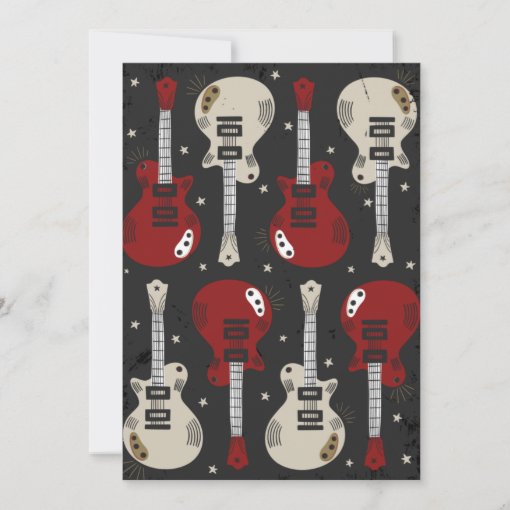 Rocking Good Time Rockstar Birthday Invitation | Zazzle