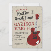 Rocking Good Time Rockstar Birthday Invitation | Zazzle