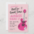 Rocking Good Time Rockstar Birthday Invitation | Zazzle