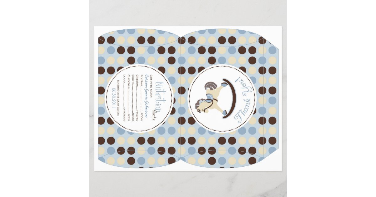 Rocking Horse Boy Puff Box Template A Flyer | Zazzle