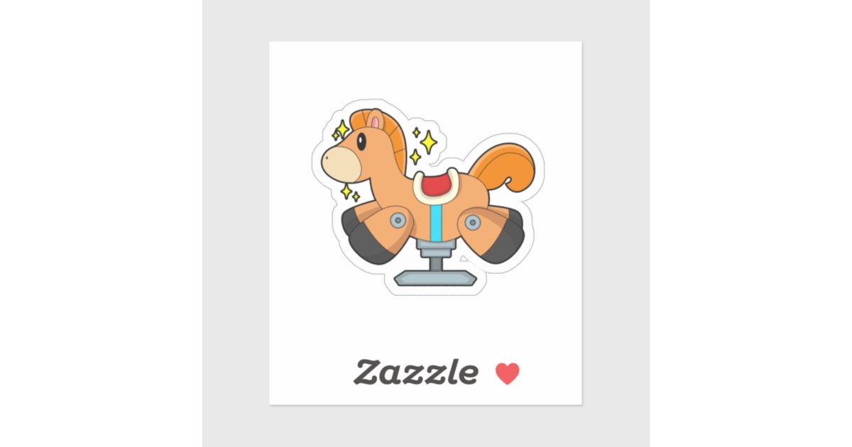 Rocking horse sticker | Zazzle