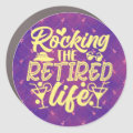 Rocking the Retired Life Cruise Door Marker Car Magnet | Zazzle