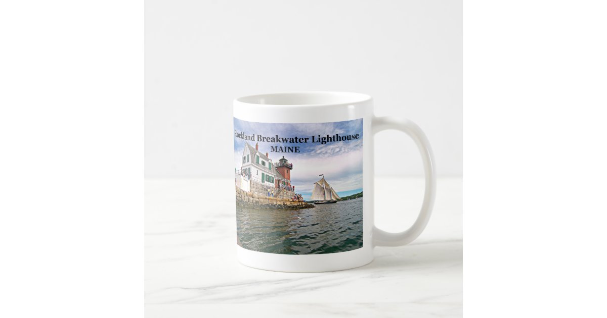 Rockland Breakwater Lighthouse, Maine Mug | Zazzle